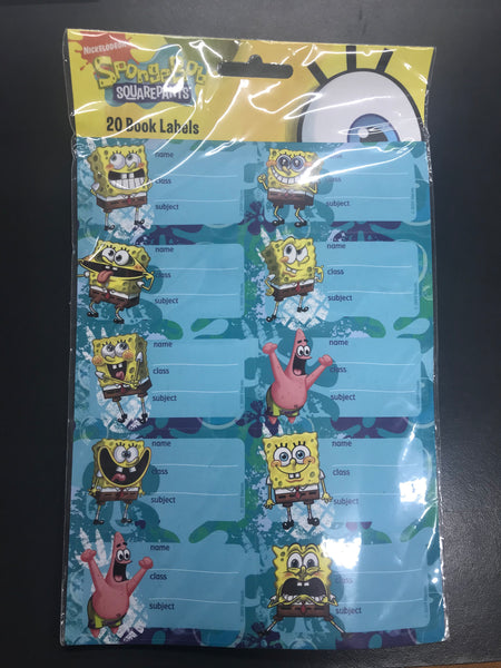 Spongebob Book Labels – TenForward